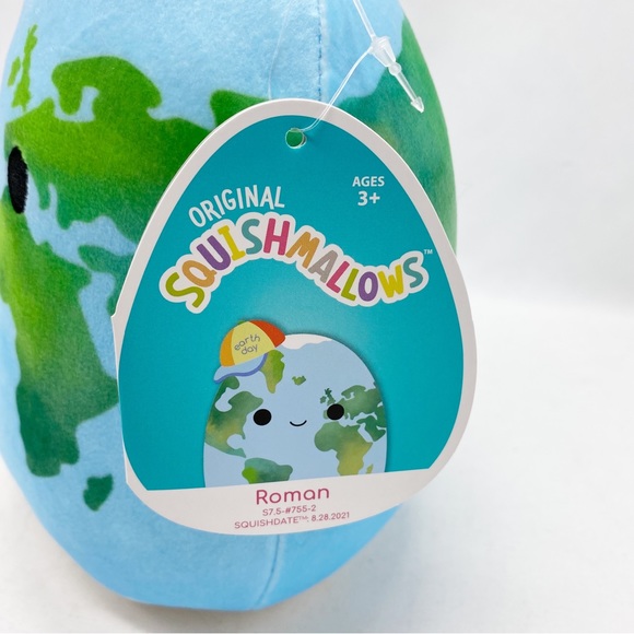 Squishmallows | Toys | Squishmallows Roman Earth Day Globe New 8 In ...